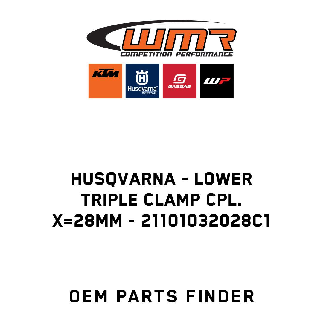 Lower triple clamp cpl. X=28mm