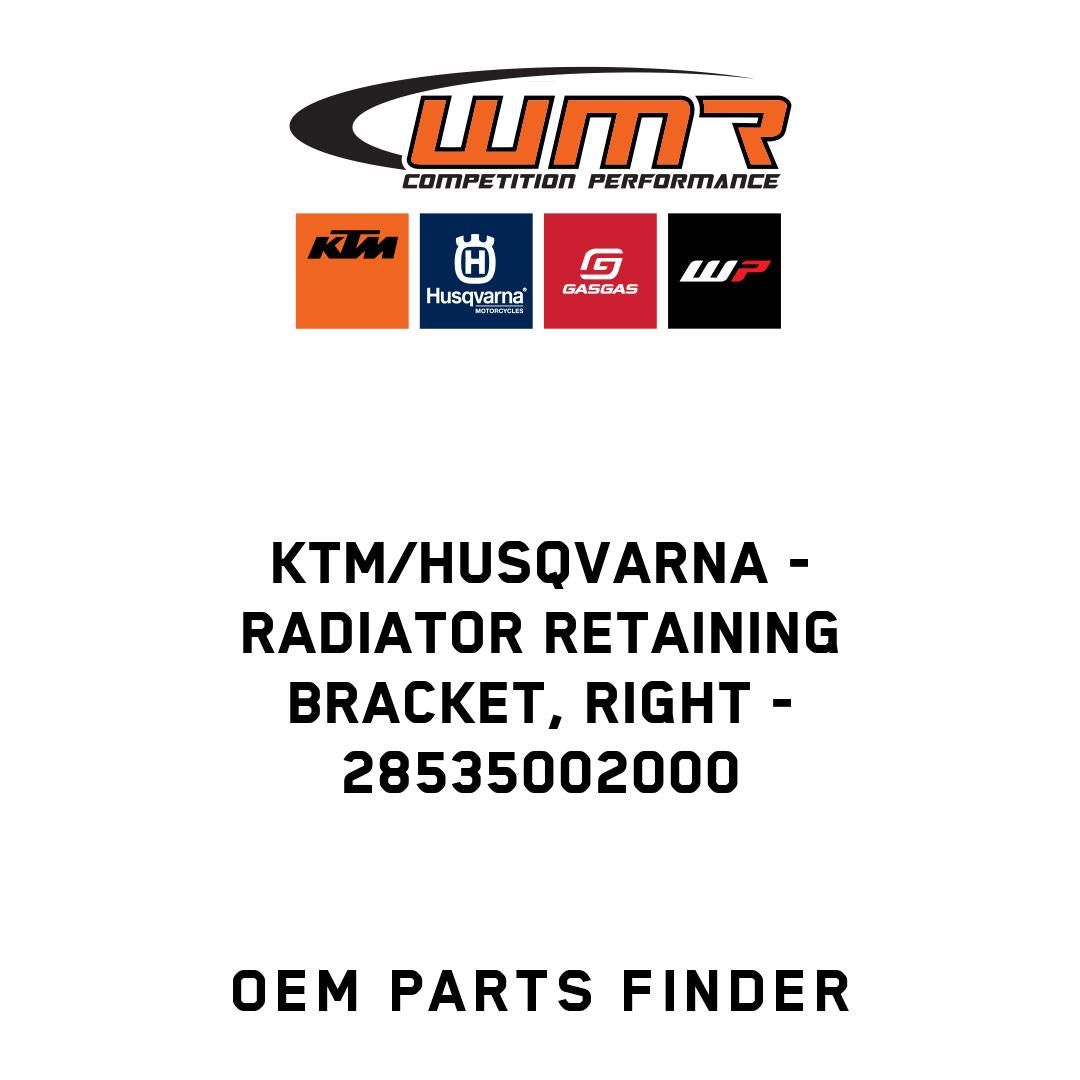 radiator retaining bracket, right
