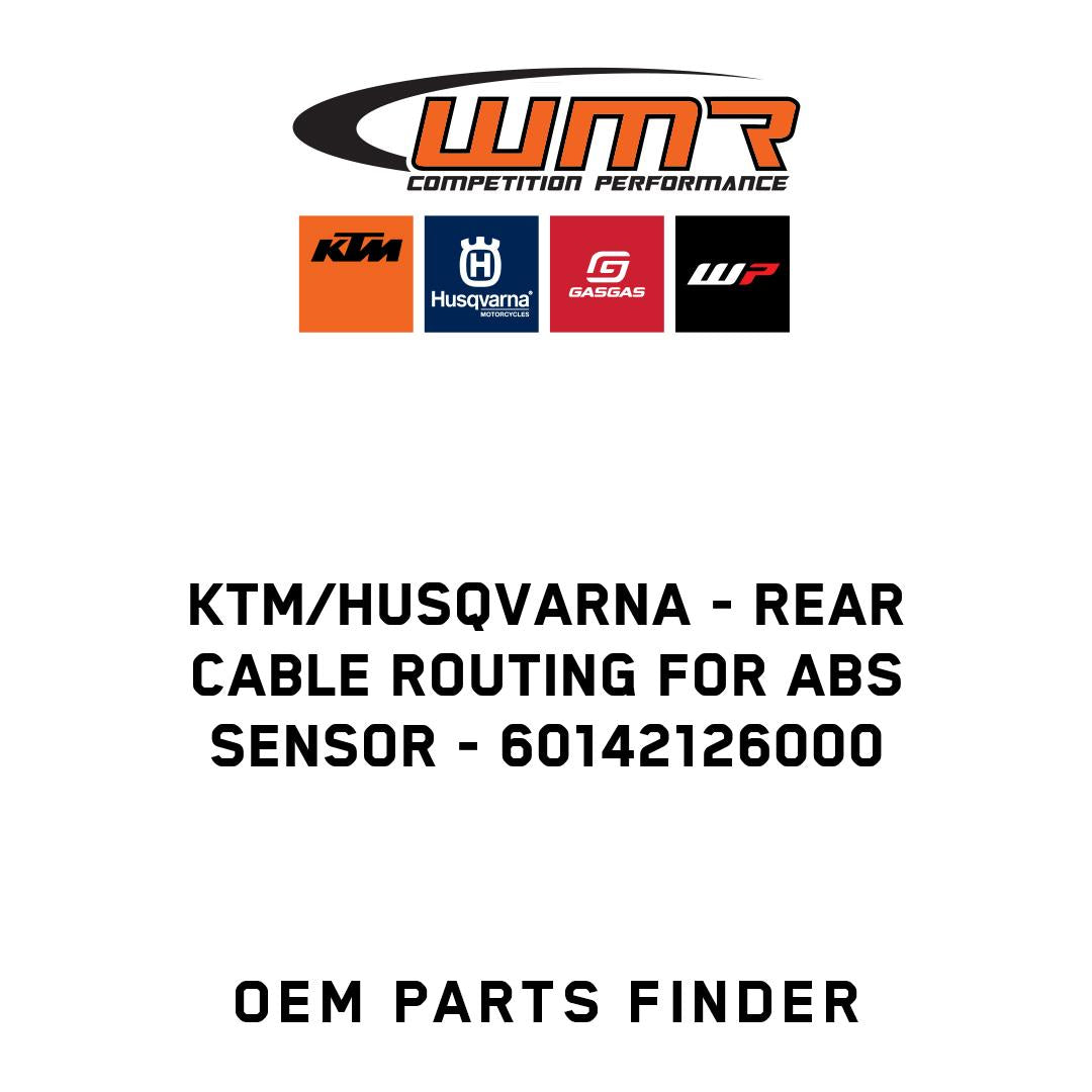 Rear cable routing for ABS sensor