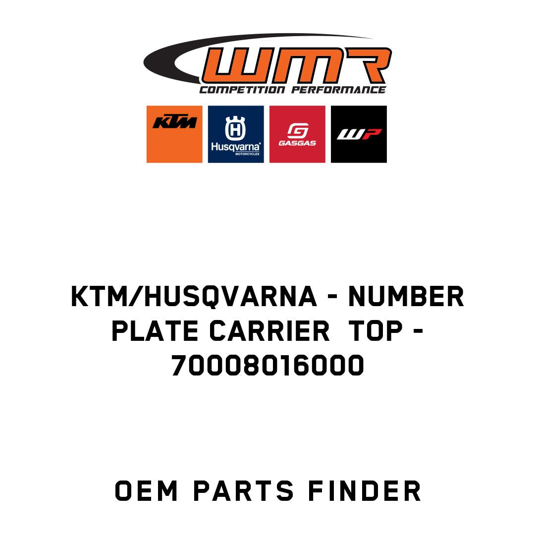 NUMBER PLATE CARRIER TOP