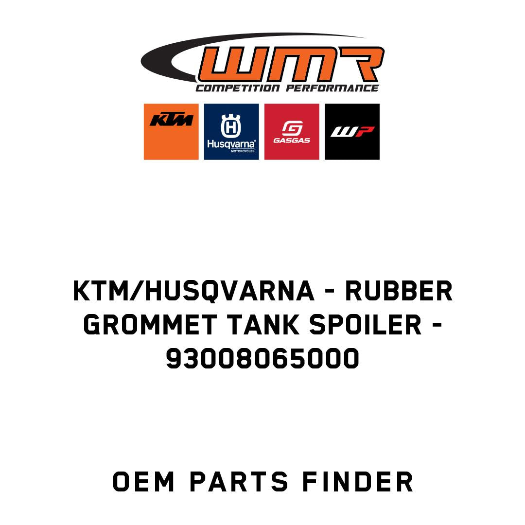 Rubber grommet tank spoiler